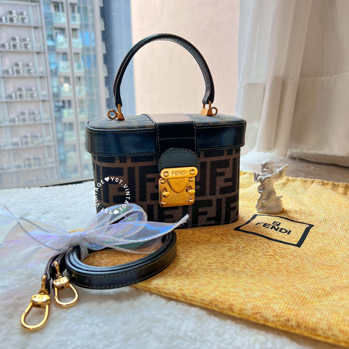 Vintage Fendi Zucca Vanity Bag – YST.vintage