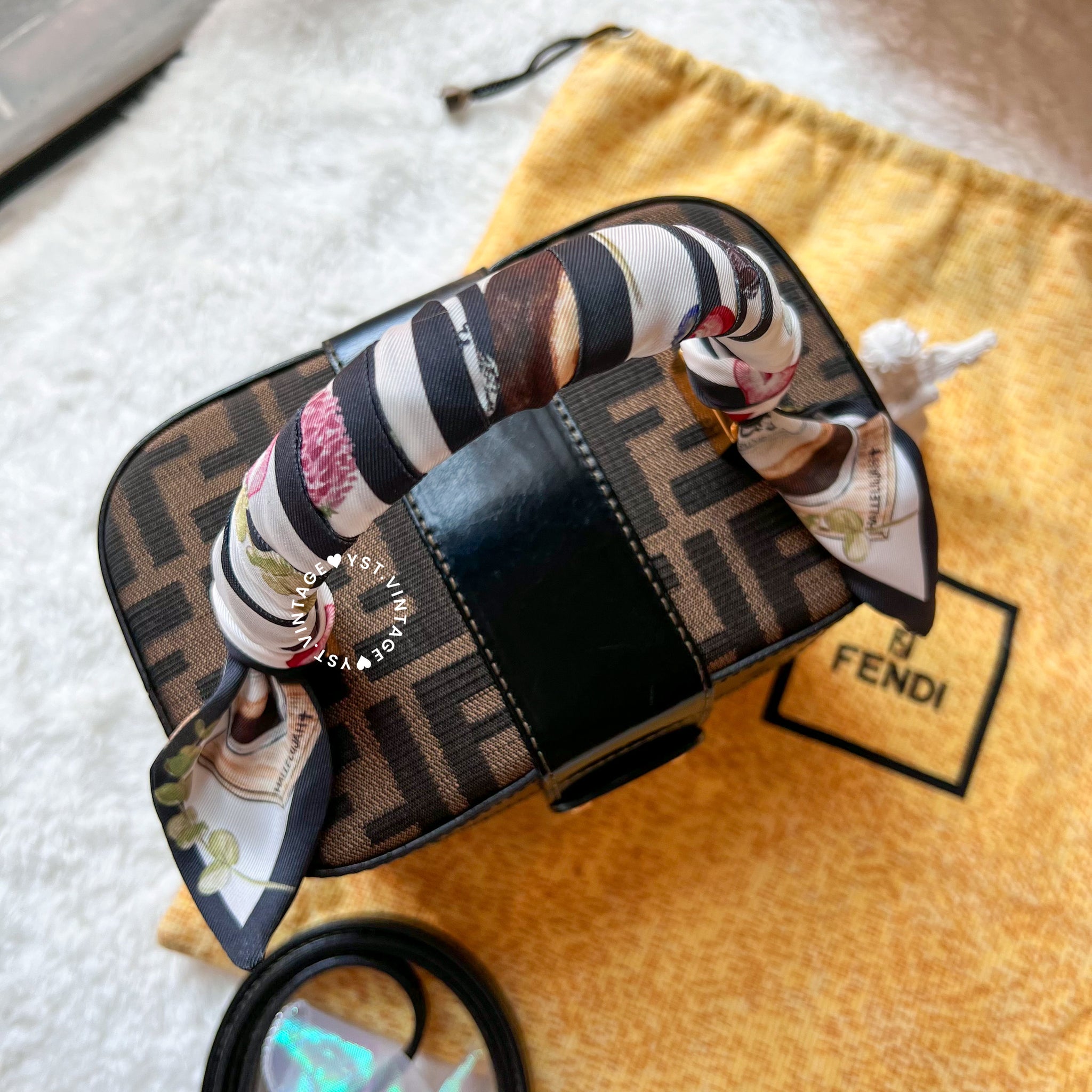 Vintage Fendi Zucca Vanity Bag – YST.vintage
